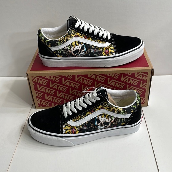 Vans Shoes Vans Old Skool Beauty Skull Black True White Poshmark